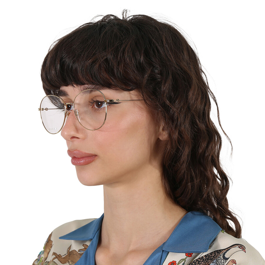Gucci Demo Round Ladies Eyeglasses GG1201O 001 57 889652392516 ...
