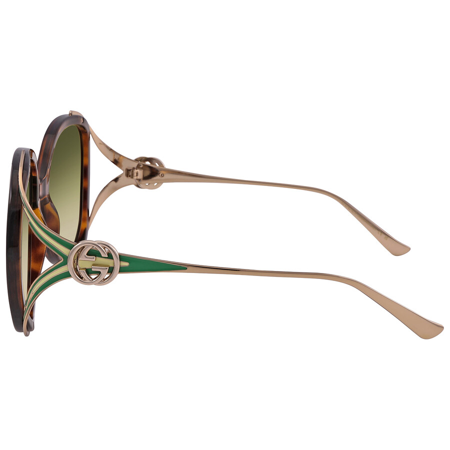 Gucci Gradient Green Butterfly Ladies Sunglasses GG0226S 006 56 ...