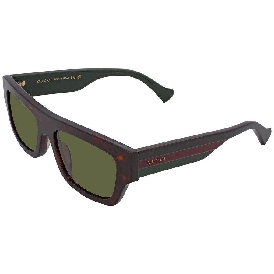 Gucci Green Browline Men's Sunglasses GG1301S 002 55 889652414713 ...