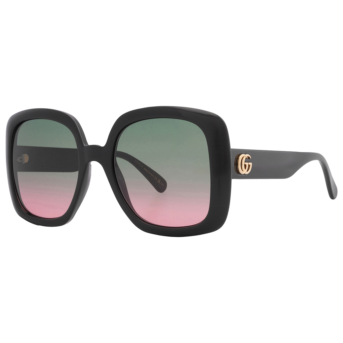 Gucci Green Gradient Square Ladies Sunglasses GG0713S 002 55 ...