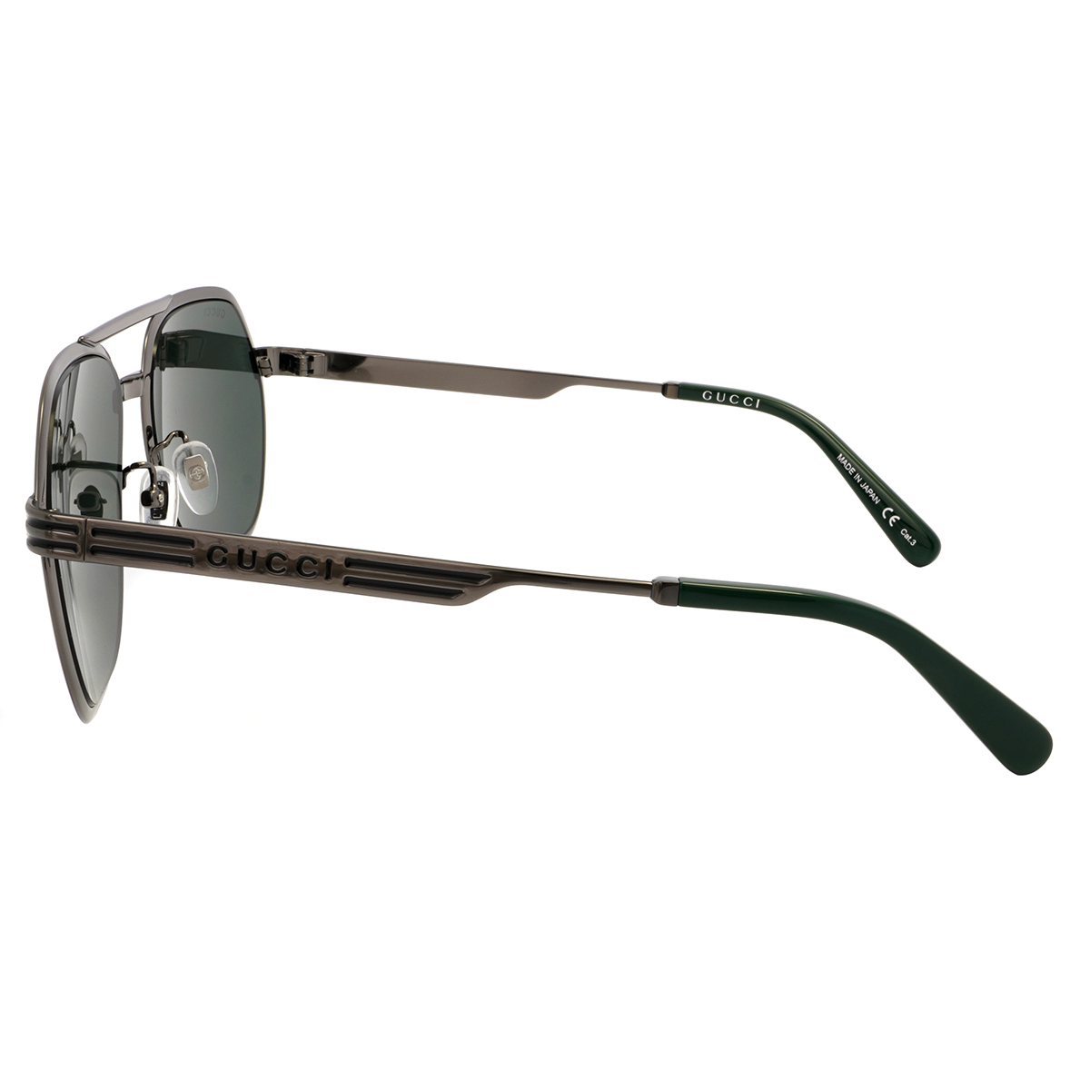 Gucci Green Navigator Men's Sunglasses GG0981S 002 60 889652341606 ...