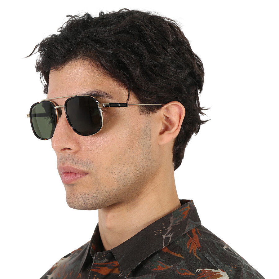 Gucci Green Navigator Men's Sunglasses GG1310S 002 56 889652413396 ...