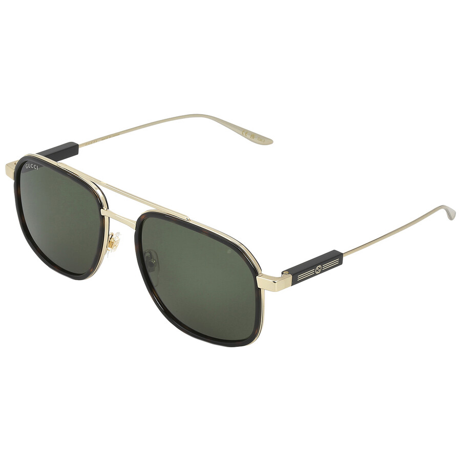 Gucci Green Navigator Men's Sunglasses GG1310S 002 56 889652413396 ...