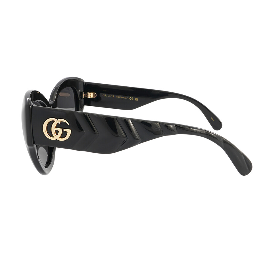 Gucci Grey Butterfly Ladies Sunglasses GG0808S 001 53 889652308548 ...