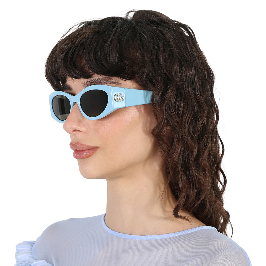 Gucci Grey Cat Eye Ladies Sunglasses GG1401S 004 53 889652437750 ...