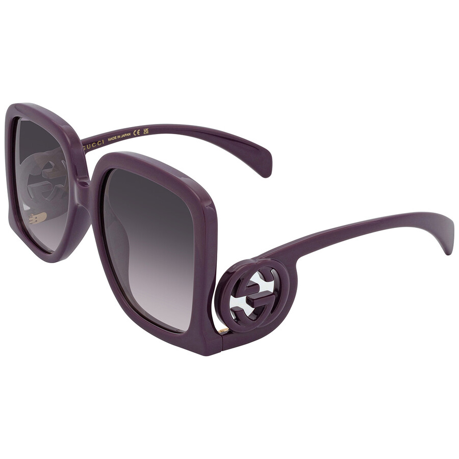 Gucci Grey Gradient Square Ladies Sunglasses GG1326S 003 58 ...