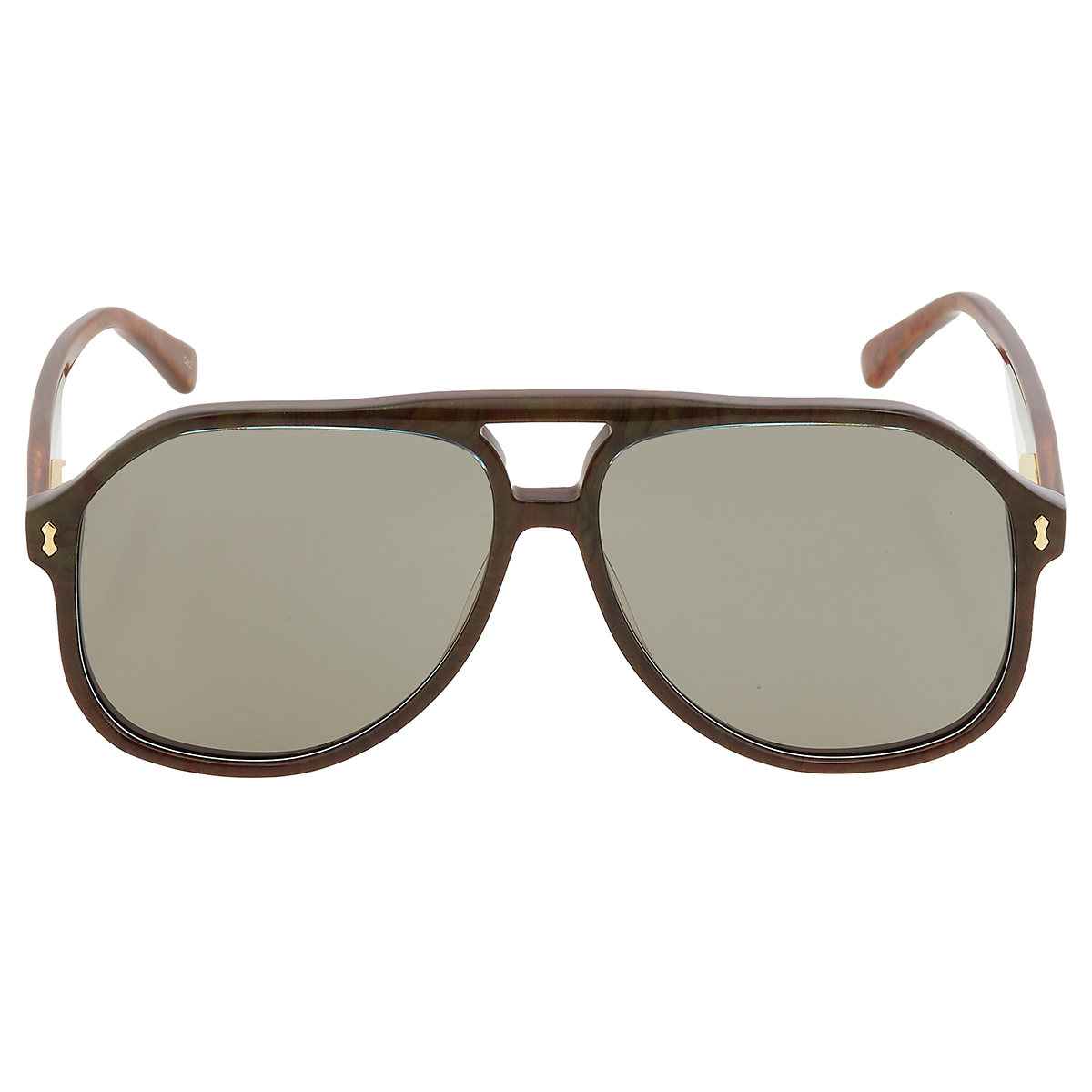 Gucci Grey Navigator Men's Sunglasses GG1042S 003 60 889652353074 ...