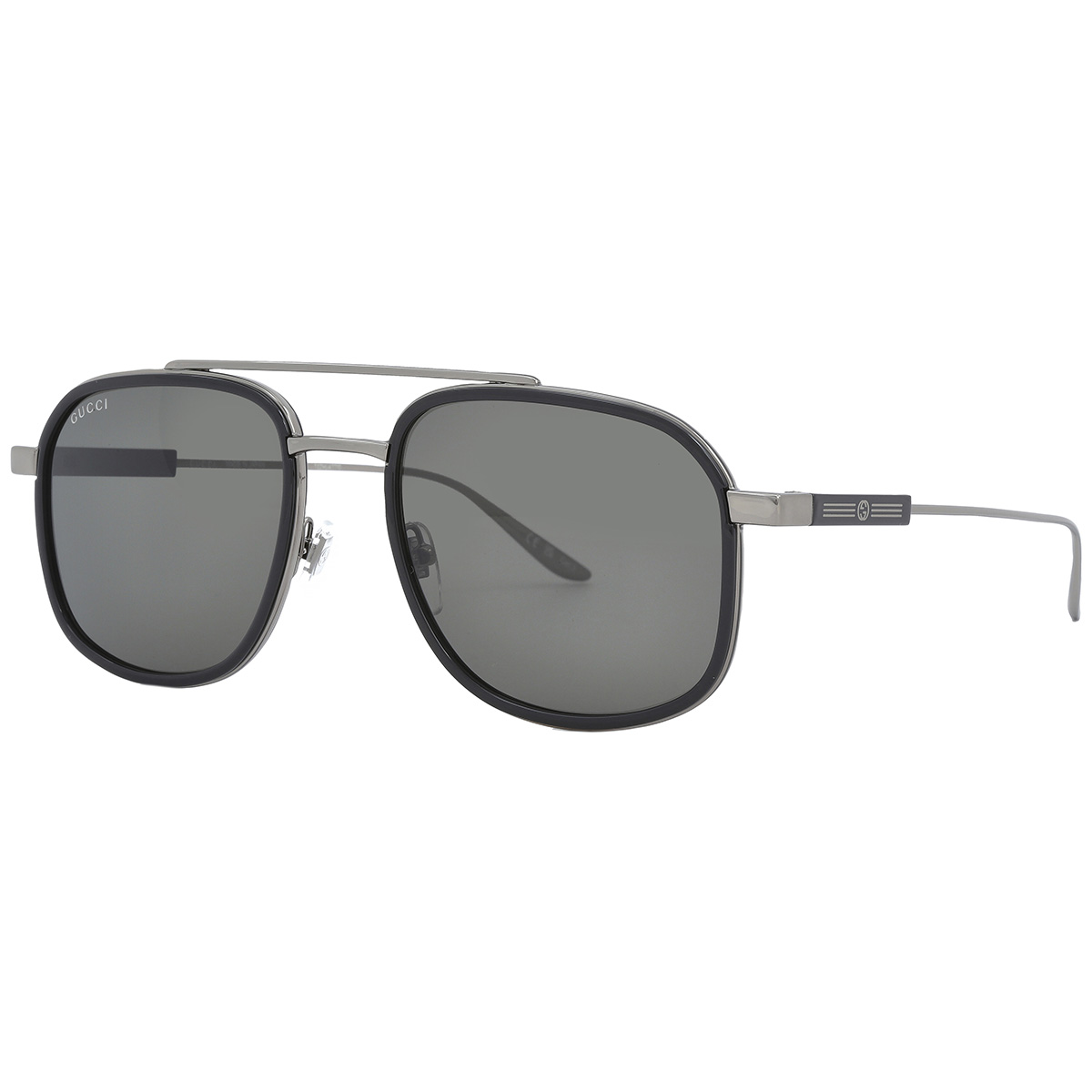 Gucci Grey Navigator Men's Sunglasses GG1310S 001 56 889652413389 ...