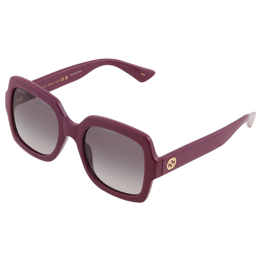 Gucci Grey Square Ladies Sunglasses GG1337S 007 54 889652438023 ...
