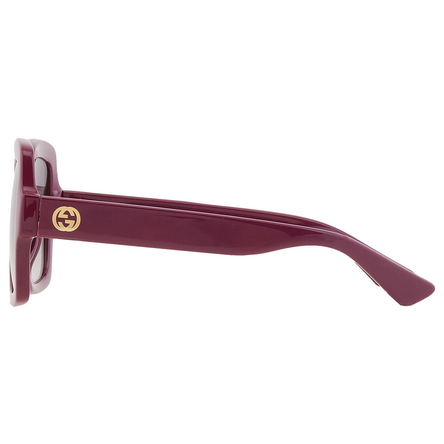 Gucci Grey Square Ladies Sunglasses GG1337S 007 54 889652438023 ...