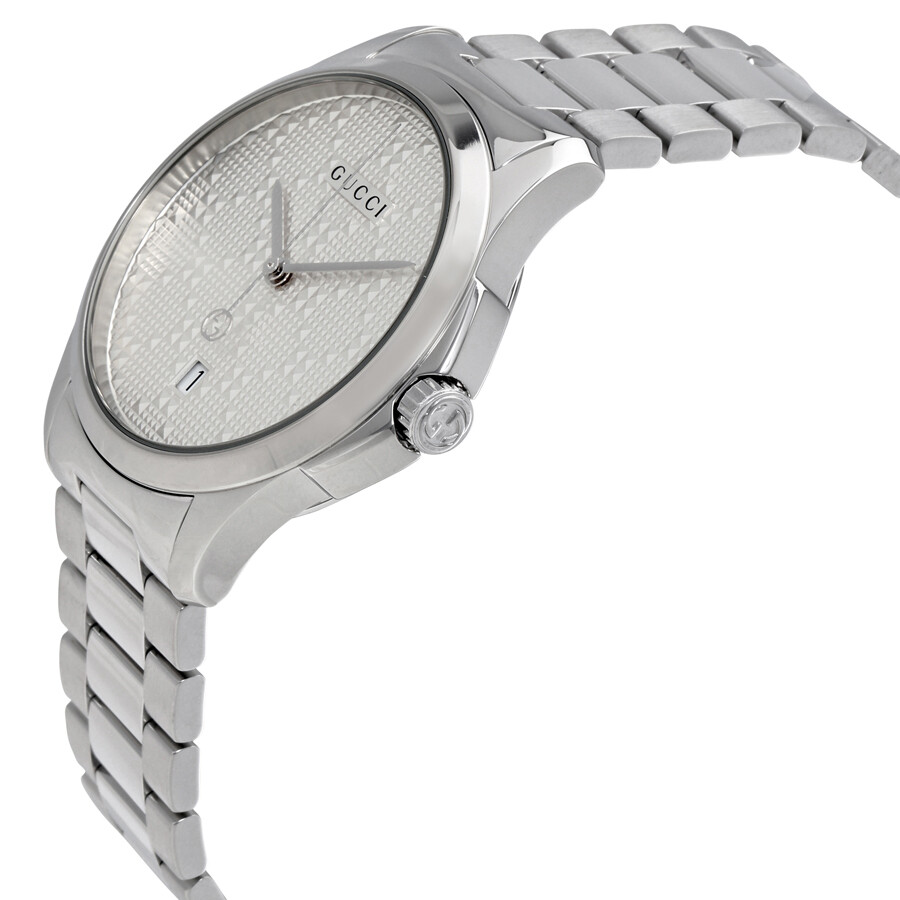 Gucci G-timeless Silver Dial Stainless Steel Unisex Watch YA126459 ...