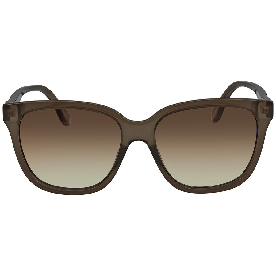 Gucci Orange Gradient Square Ladies Sunglasses GG0790S-002 56 GG0790S ...