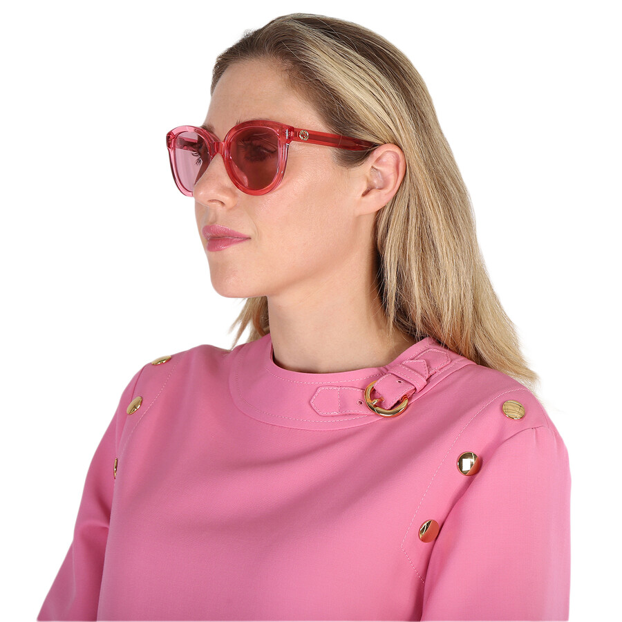 Gucci Pink Cat Eye Ladies Sunglasses GG1315S 005 54 889652411934 ...
