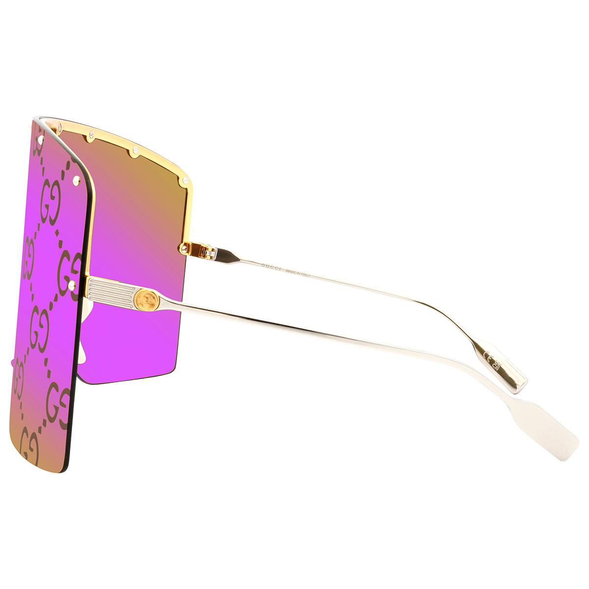 Gucci Pink Mirror Shield Unisex Sunglasses GG1244S 002 99 889652398235 ...