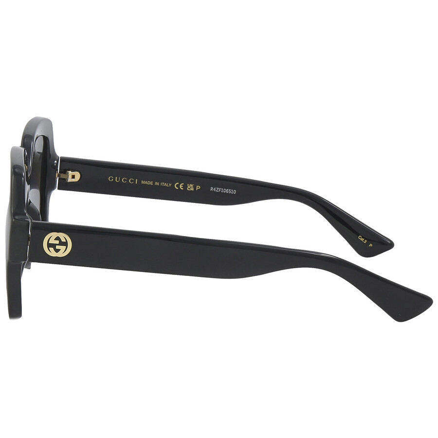 Gucci Polarized Grey Square Ladies Sunglasses GG1337S 002 54 ...