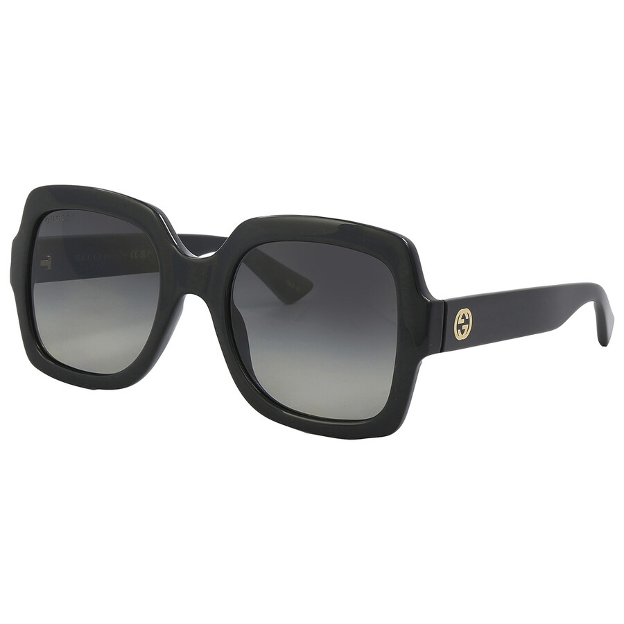 Gucci Polarized Grey Square Ladies Sunglasses GG1337S 002 54 ...