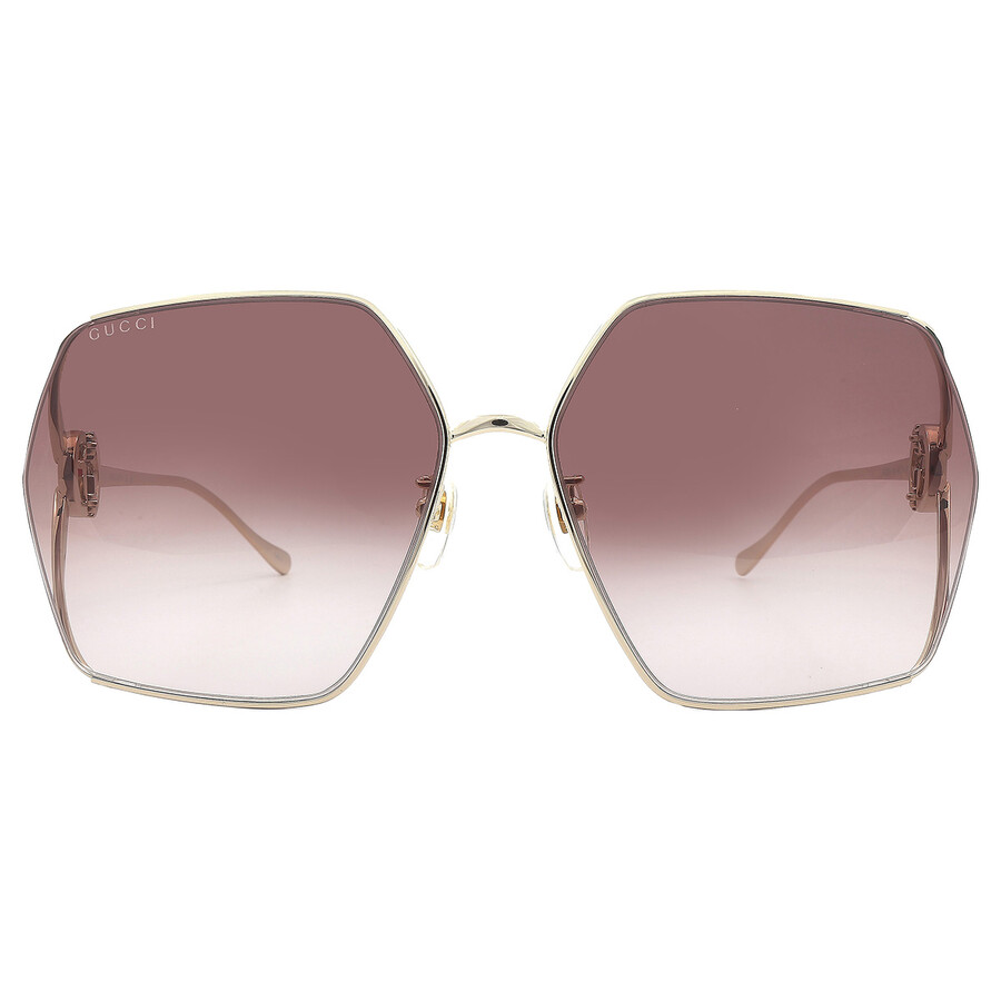 Gucci Red Geometric Ladies Sunglasses GG1322SA 003 64 889652414430 ...