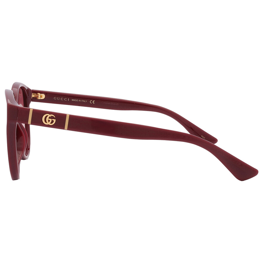 Gucci Red Gradient Round Ladies Sunglasses GG0631S 003 56 889652279053 ...