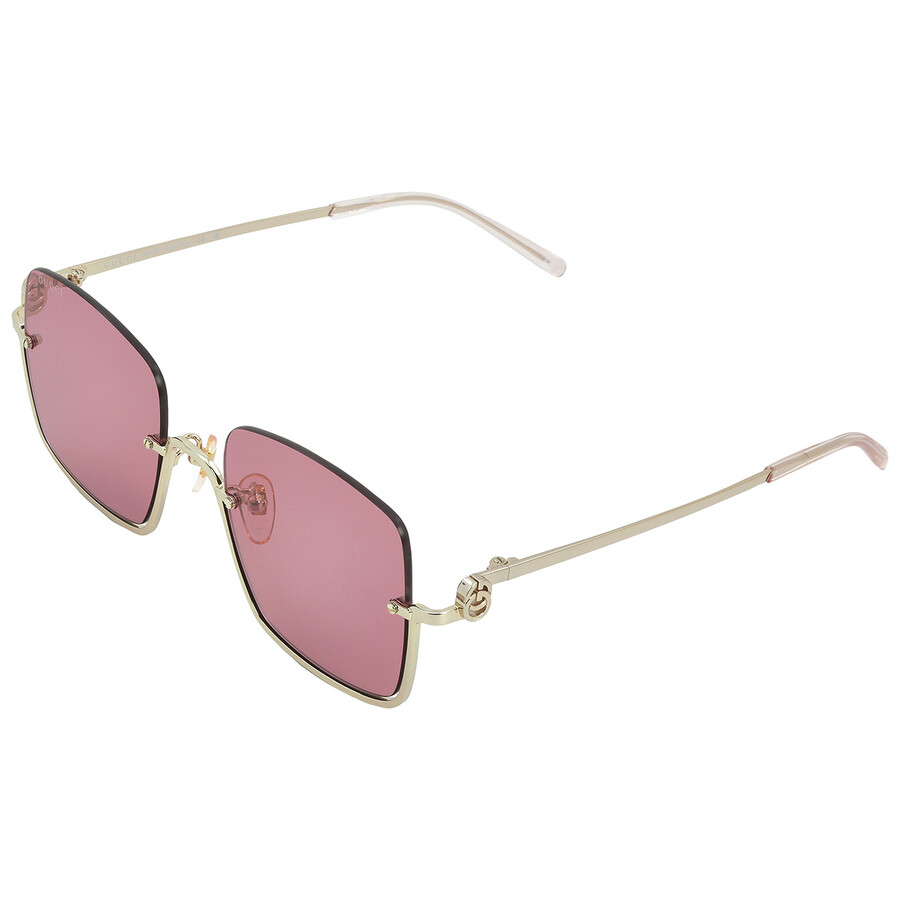 Gucci Red Square Ladies Sunglasses GG1279S 003 54 889652412726 ...