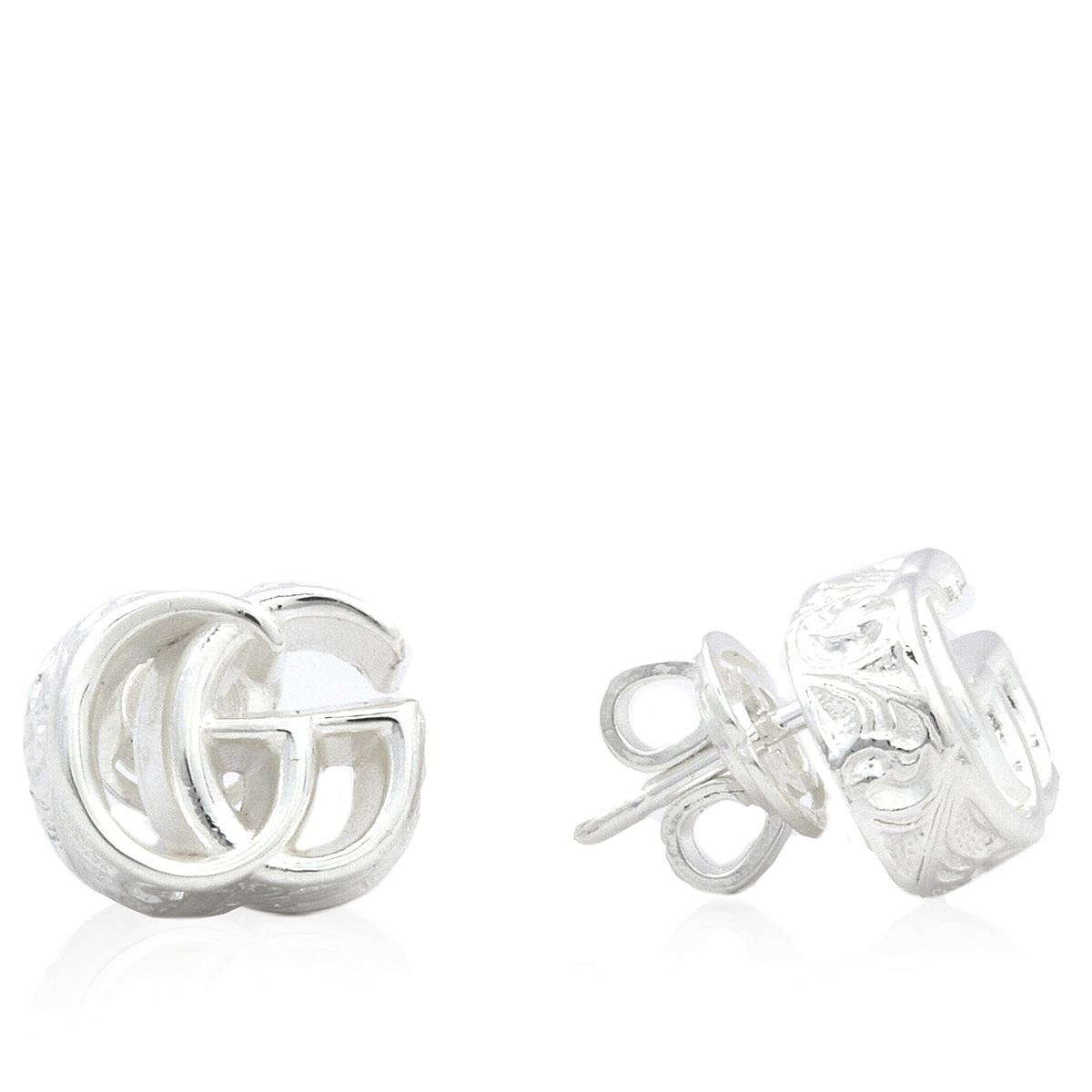 Gucci Sterling Silver GG Marmont Logo Earrings - YBD770758001 - Jewelry ...