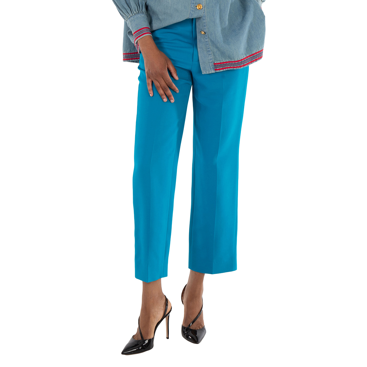 Gucci Straight-Leg Tailored Trousers, Brand Size 36 (US Size 4) 596963 ...