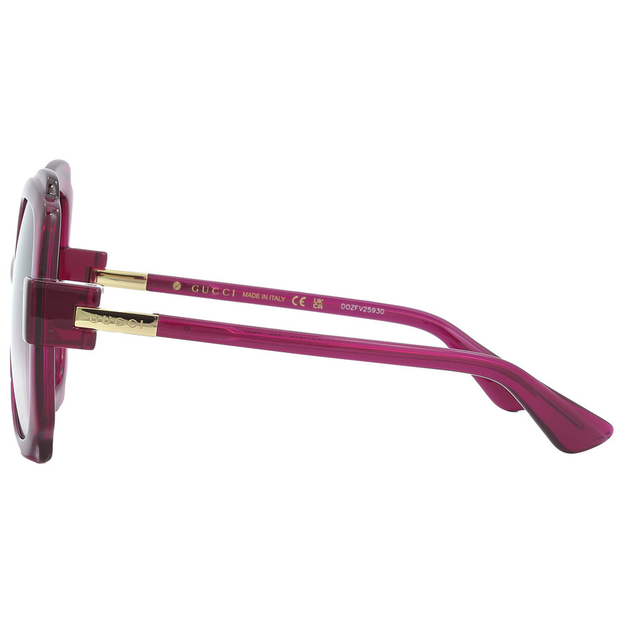Gucci Violet Gradient Irregular Ladies Sunglasses GG1431S 003 57 ...