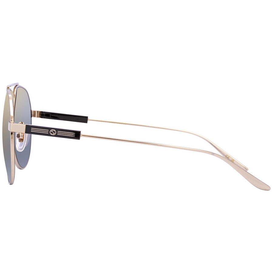 Gucci Yellow Pilot Men's Sunglasses GG1311S 002 61 889652413426 ...