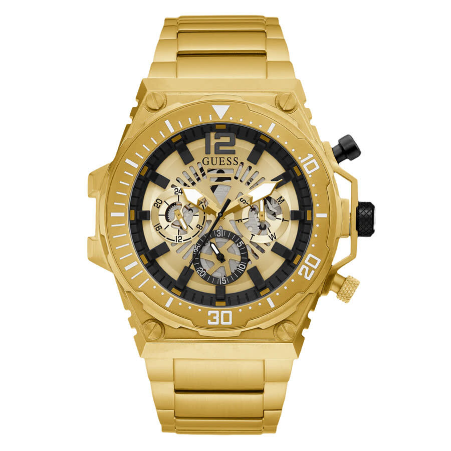 Guess Classic Gold-tone Dial Men's Watch GW0324G2 091661523854 ...