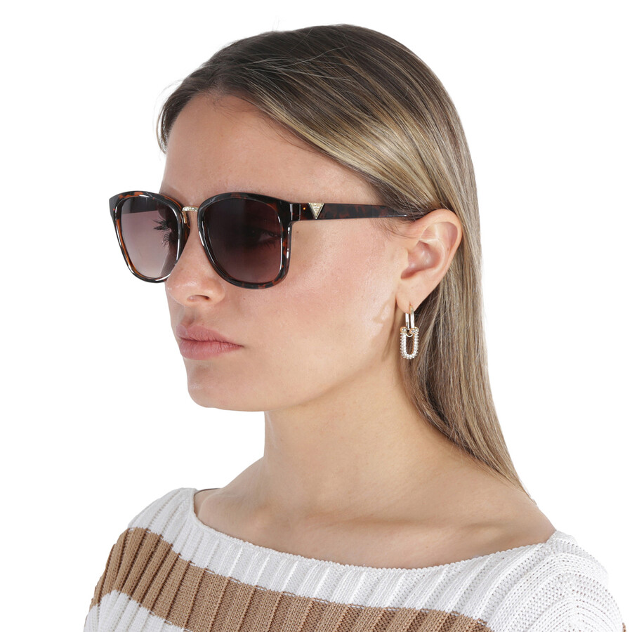 Guess Factory Brown Gradient Square Ladies Sunglasses GF0327 52F 57 ...