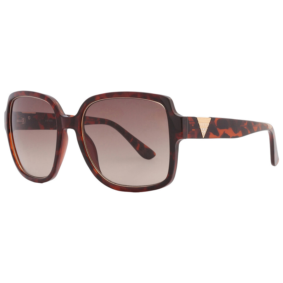 Guess Factory Gradient Brown Square Ladies Sunglasses GF6180 52F 56 889214430014 - Sunglasses ...