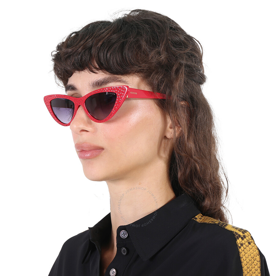 Guess Gradient Smoke Cat Eye Ladies Sunglasses Gu7810 68b 54