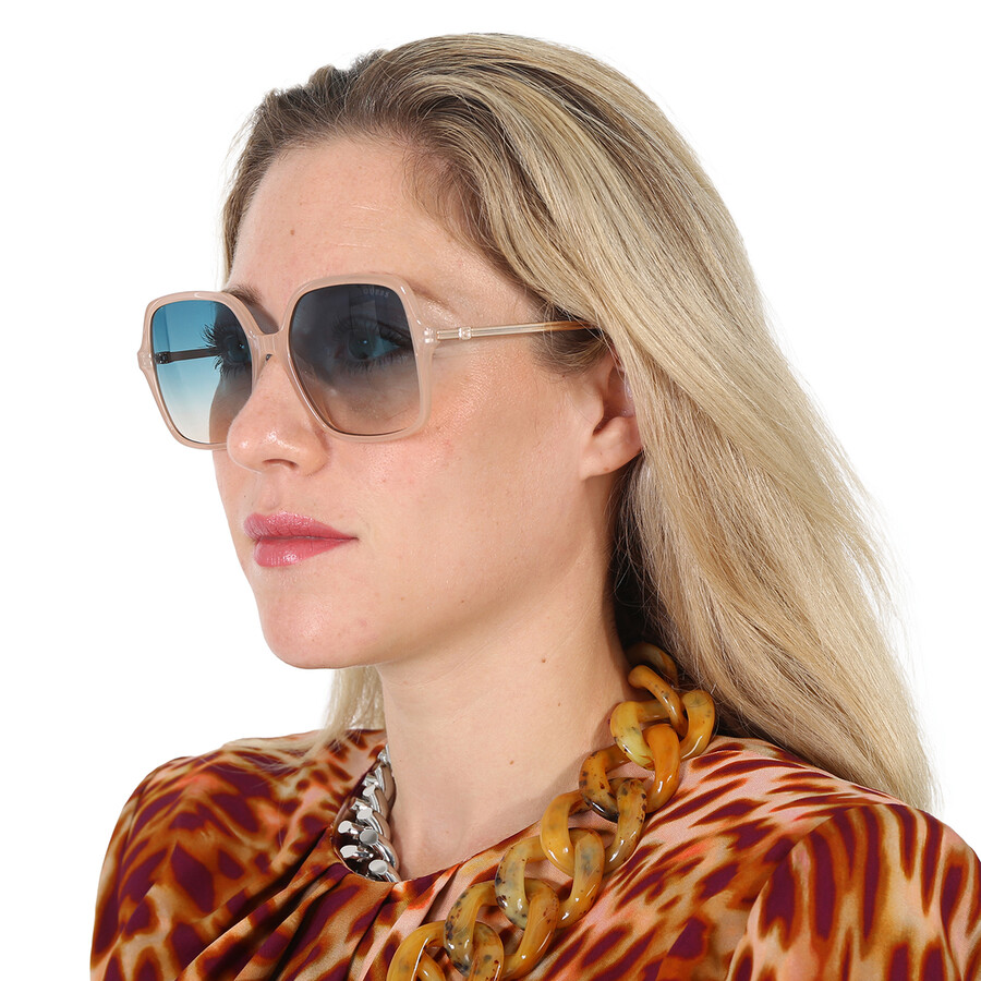 Guess Green Gradient Square Ladies Sunglasses GU7845 57P 57 ...