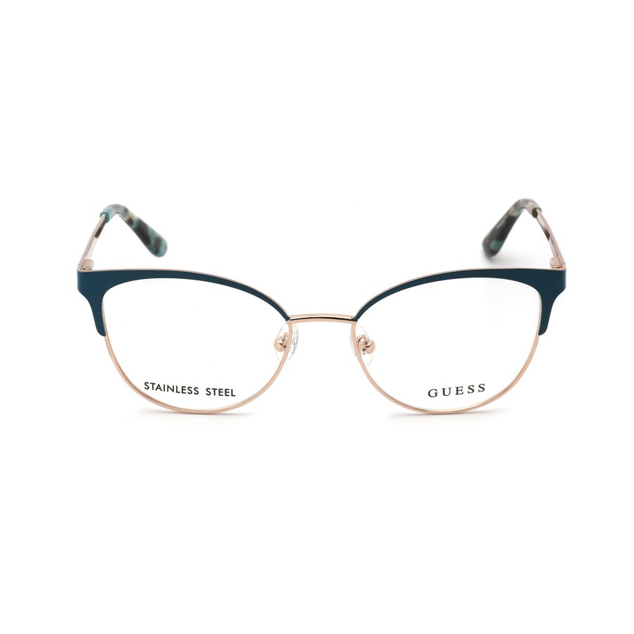 Guess Ladies Blue Rectangular Eyeglass Frames GU279608752 889214157416 ...