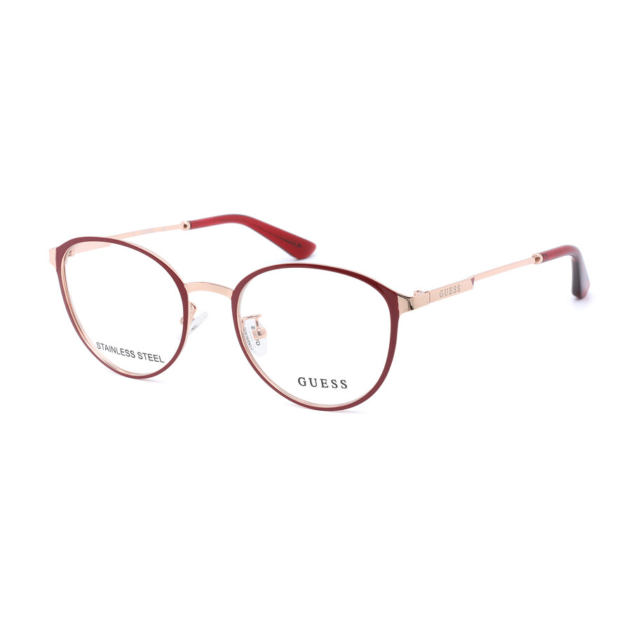 Guess Ladies Red Cat Eye Eyeglass Frames GU2861-D07151 889214259561 ...