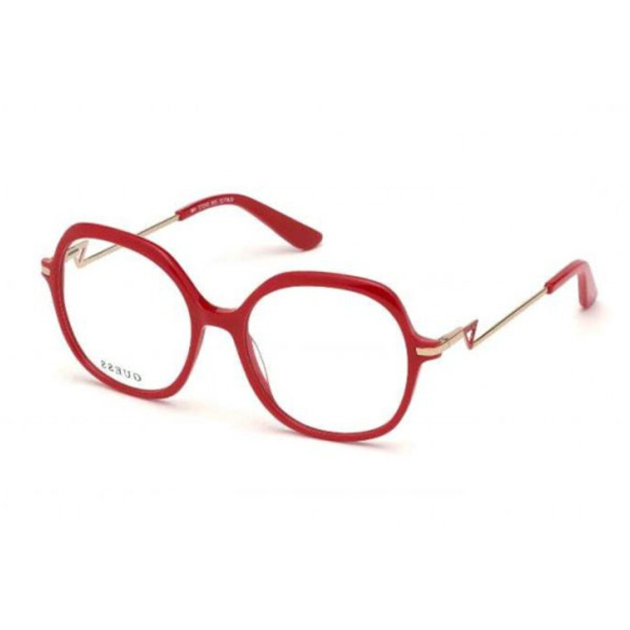 Guess Ladies Red Square Eyeglass Frames GU270206654 889214012982 ...