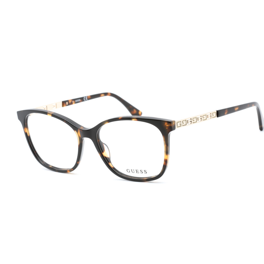Guess Ladies Tortoise Round Eyeglass Frames GU274305255 889214111111 ...