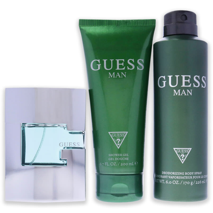 Guess Man by Guess for Men - 3 Pc Gift Set 2.5oz EDT Spray, 6.0oz ...
