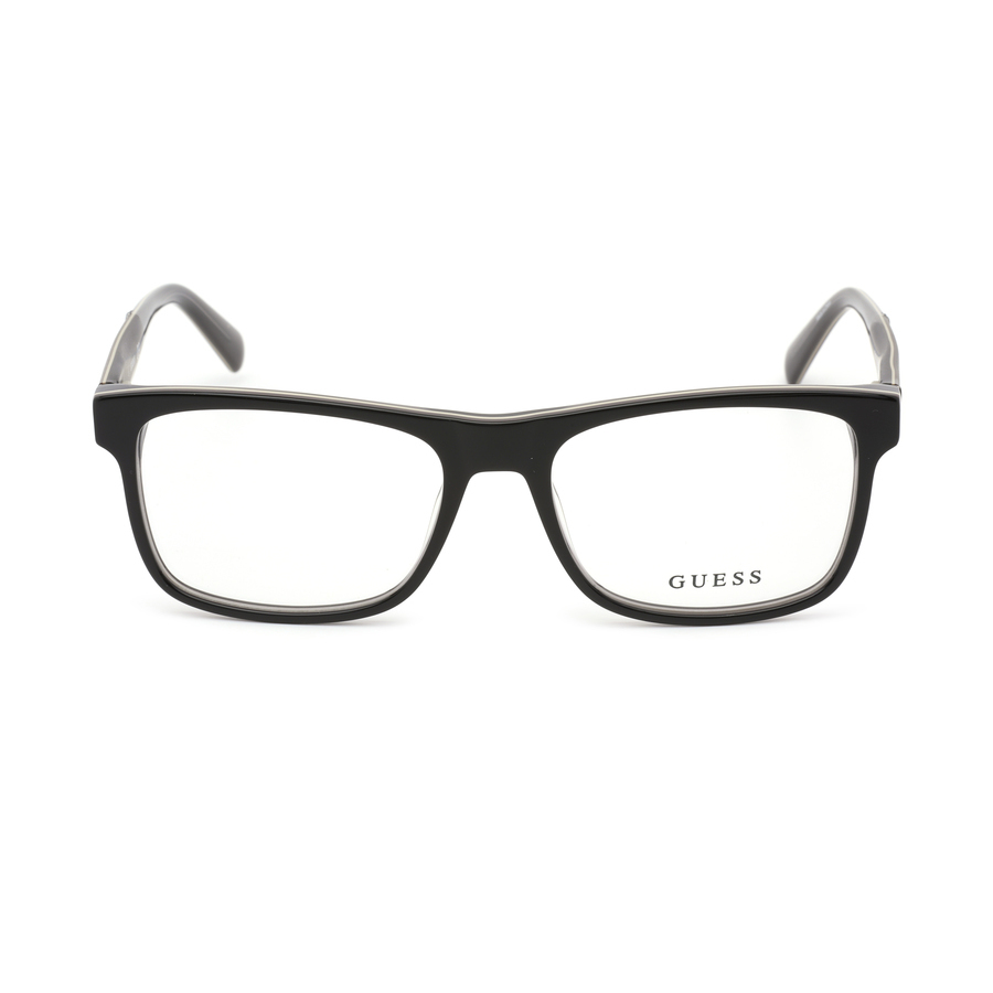 Guess Men's Black Rectangular Eyeglass Frames GU1943254 664689919901 ...