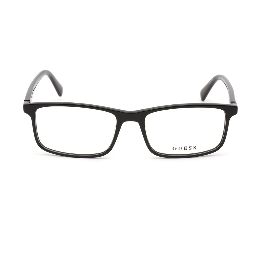 Guess Men's Black Rectangular Eyeglass Frames GU194800156 664689920082 ...