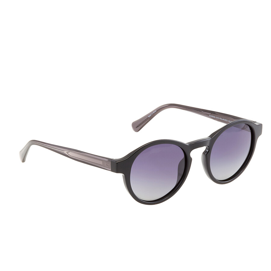 Guess Polarized Smoke Round Men's Sunglasses GU00049 01D 50 ...