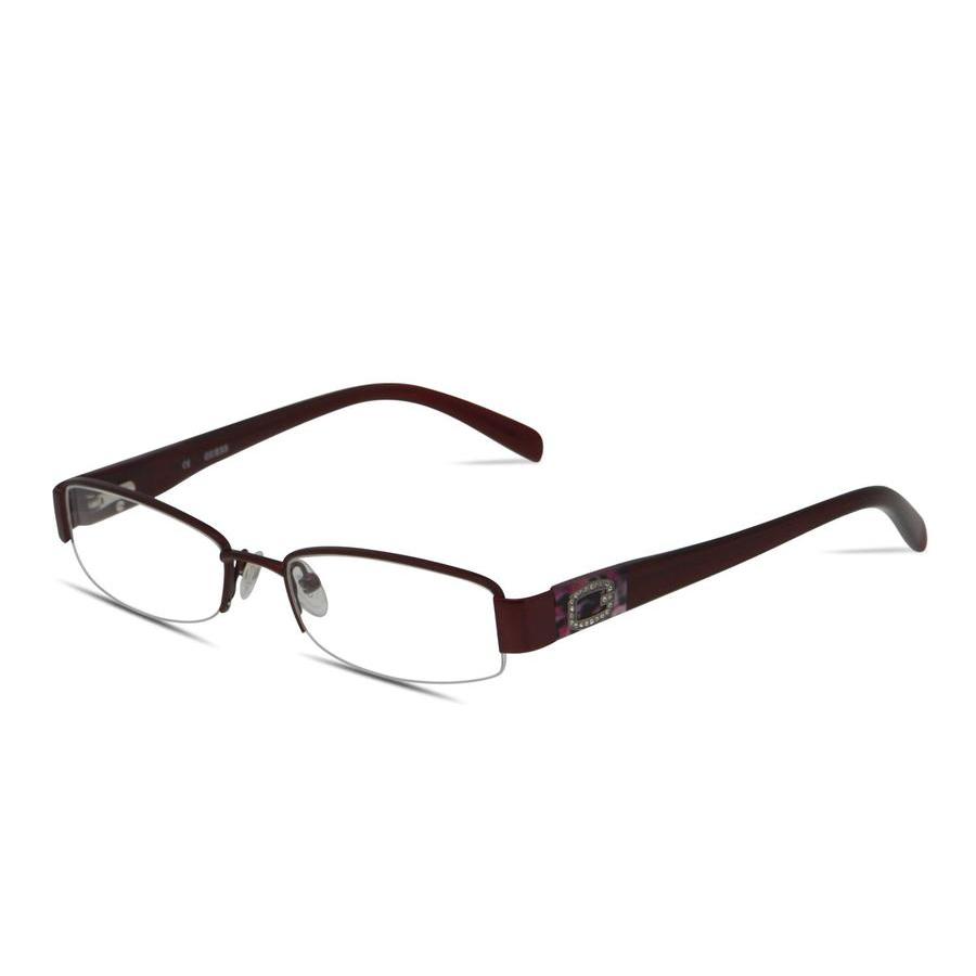 Guess Unisex Red Square Eyeglass Frames GU2368BU50 715583700918 ...