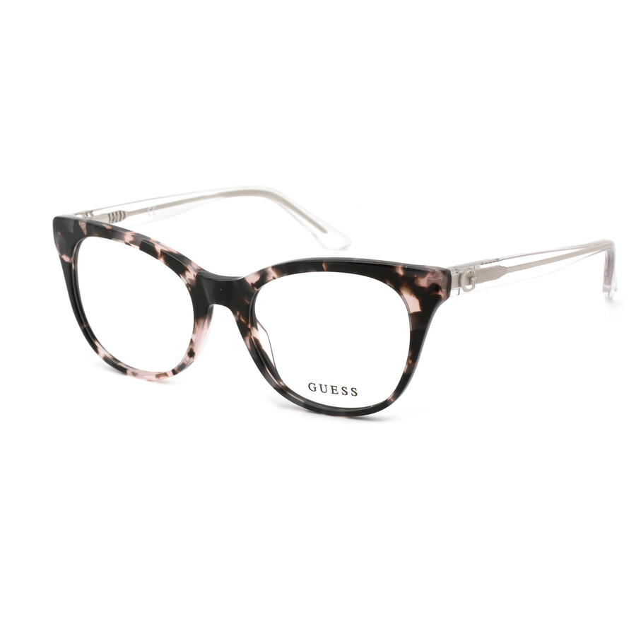 Guess Unisex Tortoise Rectangular Eyeglass Frames GU277005553 ...