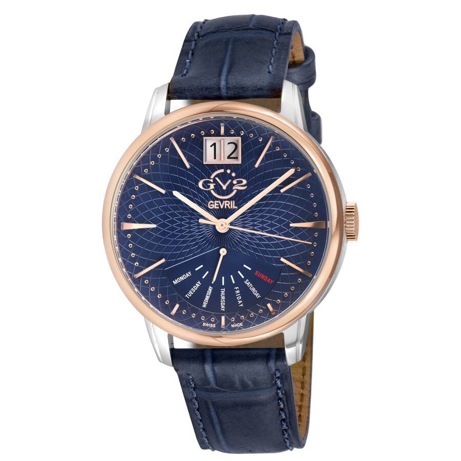 Gv2 By Gevril Rovescio Quartz Black Dial Men's Watch 56215 840840146137 ...