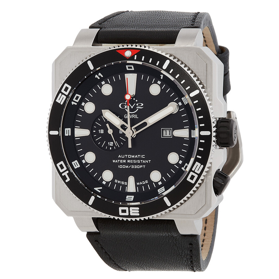 Gv2 By Gevril XO Submarine Automatic Black Dial Men's Watch 4551 ...