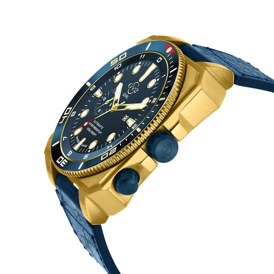 Gv2 By Gevril XO Submarine Automatic Blue Dial Men's Watch 4555 ...