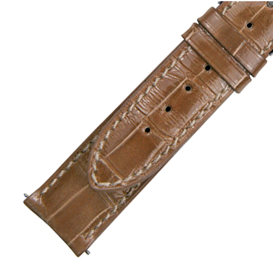 Hadley Roma 20 MM Matte Taupe Alligator Leather Strap 20ABT08C ...