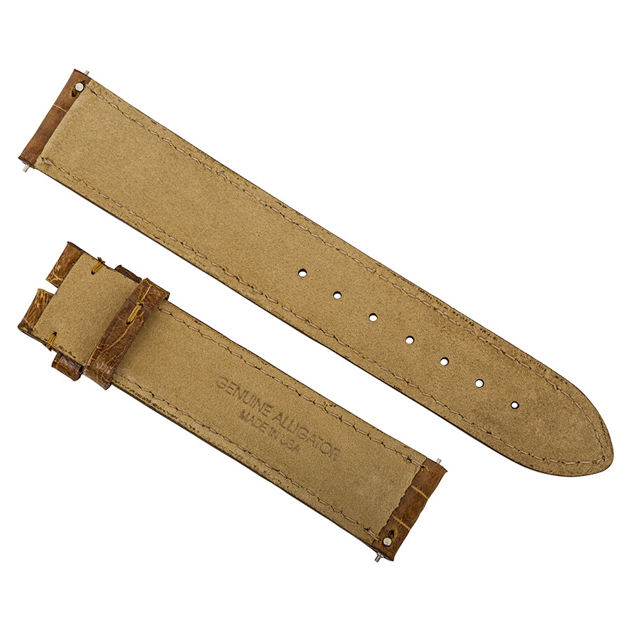 Hadley Roma Shiny Chestnut Alligator Leather Strap 19AAT34M ...
