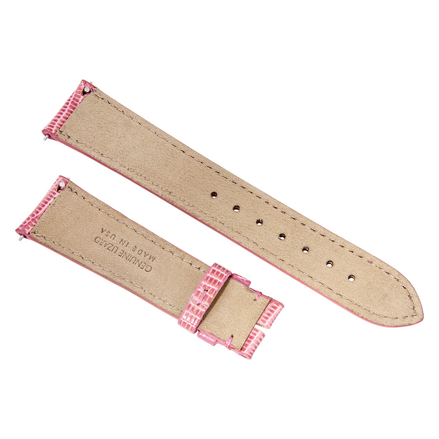 Hadley Roma Shiny Hot Pink Lizard Leather Strap 19LIZ42M 722630877431 ...