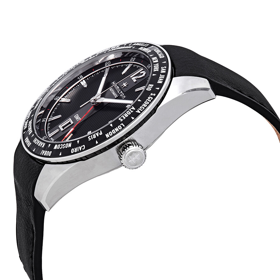 Hamilton Broadway GMT Automatic Black Dial Men's Limited Edition Watch ...