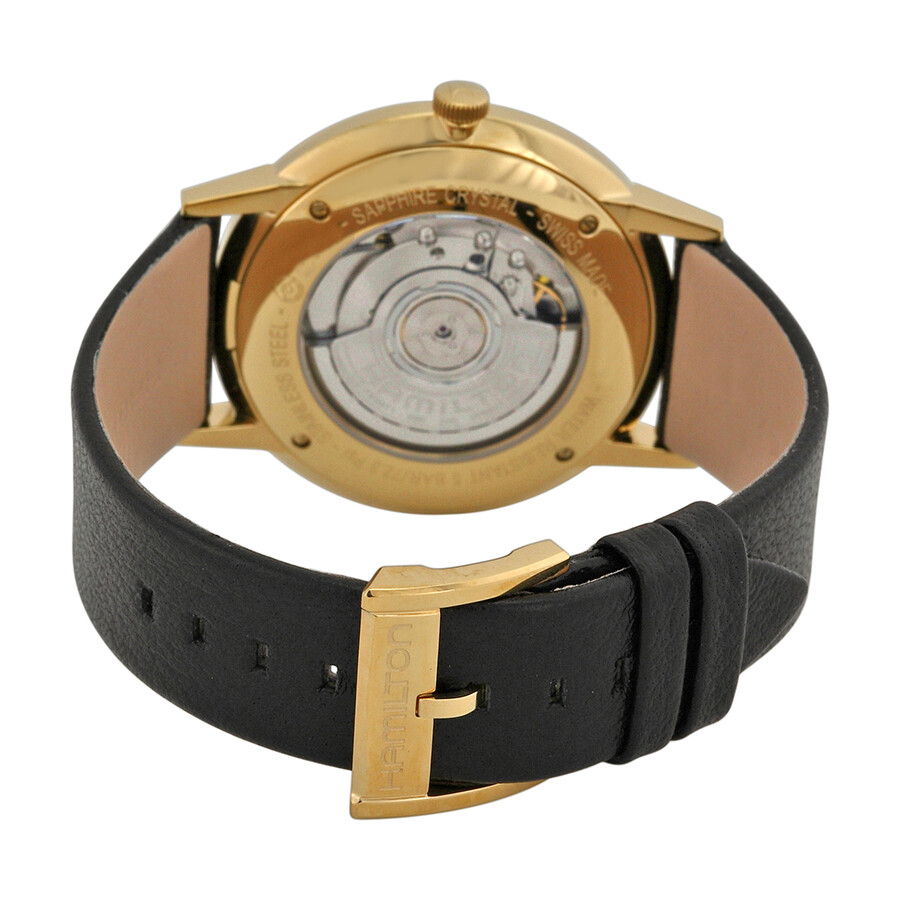 Hamilton Intra-Matic Automatic Yellow Gold PVD Men's Watch H38735751 ...